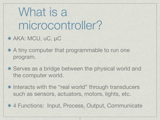 Introduction to Microcontrollers | KEY
