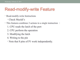Microcontroller 8051 third | PPT