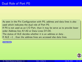 Microcontroller 8051 basics (part I) | PPT