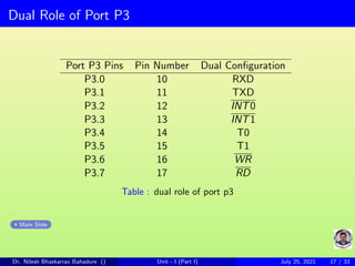 Microcontroller 8051 basics (part I) | PDF