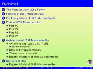 Microcontroller 8051 basics (part I) | PPT