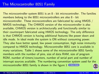Microcontroller 8051 basics (part I) | PPT