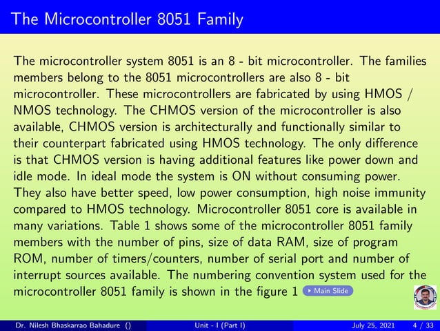 Microcontroller 8051 basics (part I) | PPT