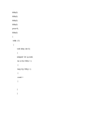 Microcontroller (8051) general and simple alp n cprograms | DOCX