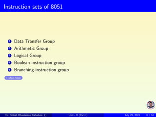 Microcontroller 8051 instruction set and assemble directives | PDF