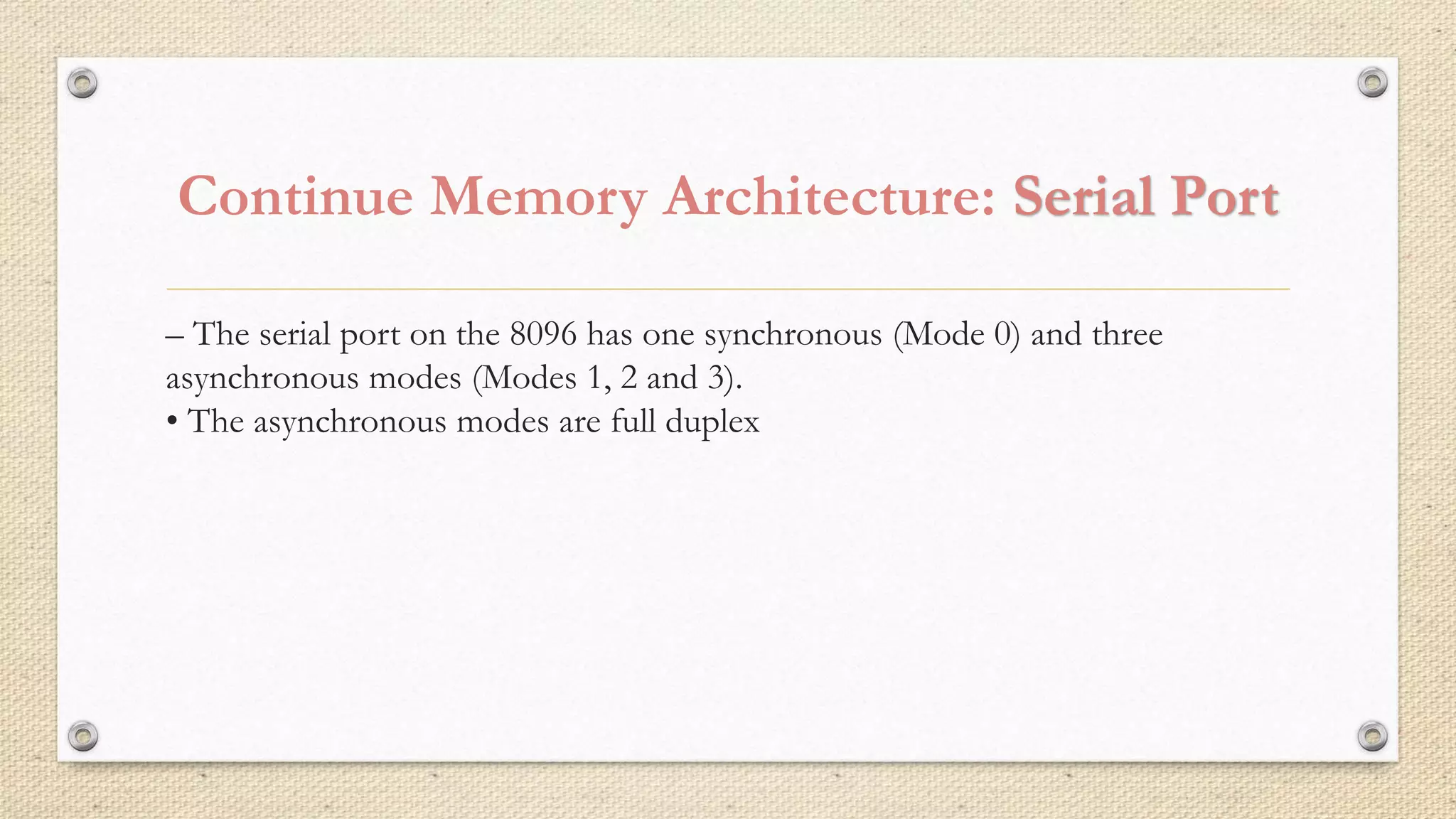 Microcontroller 8096 | PPTX