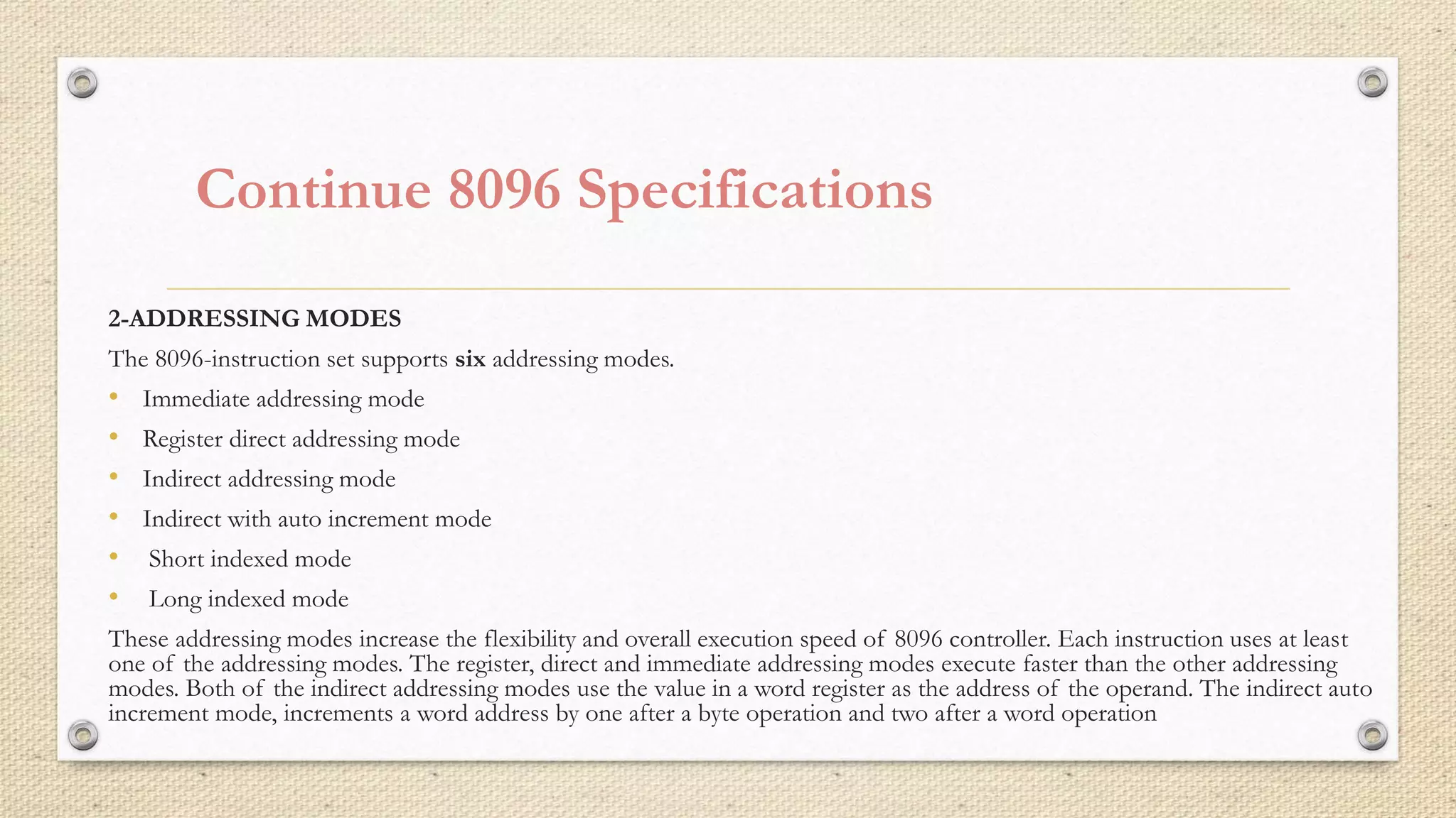 Microcontroller 8096 | PPTX