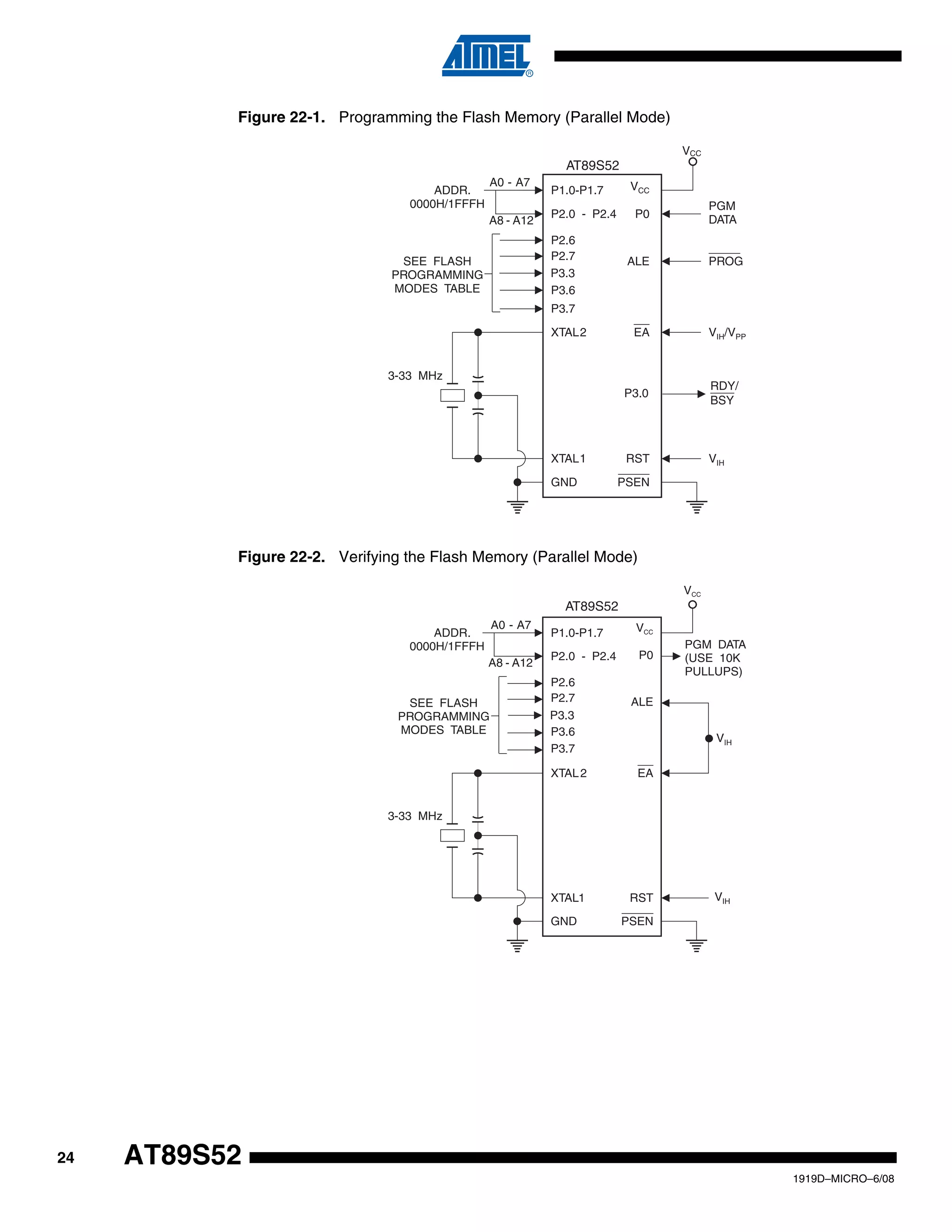 Microcontroller at89 s52 datasheet | PDF
