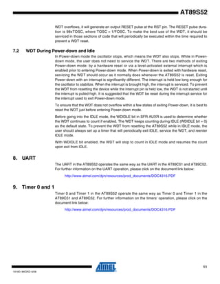 Microcontroller at89 s52 datasheet | PDF
