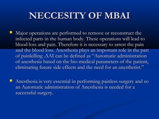 Microcontroller based anesthesia inject | PPT