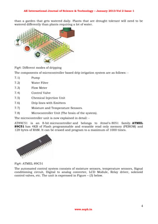 Microcontroller based automation of drip irrigation system | PDF