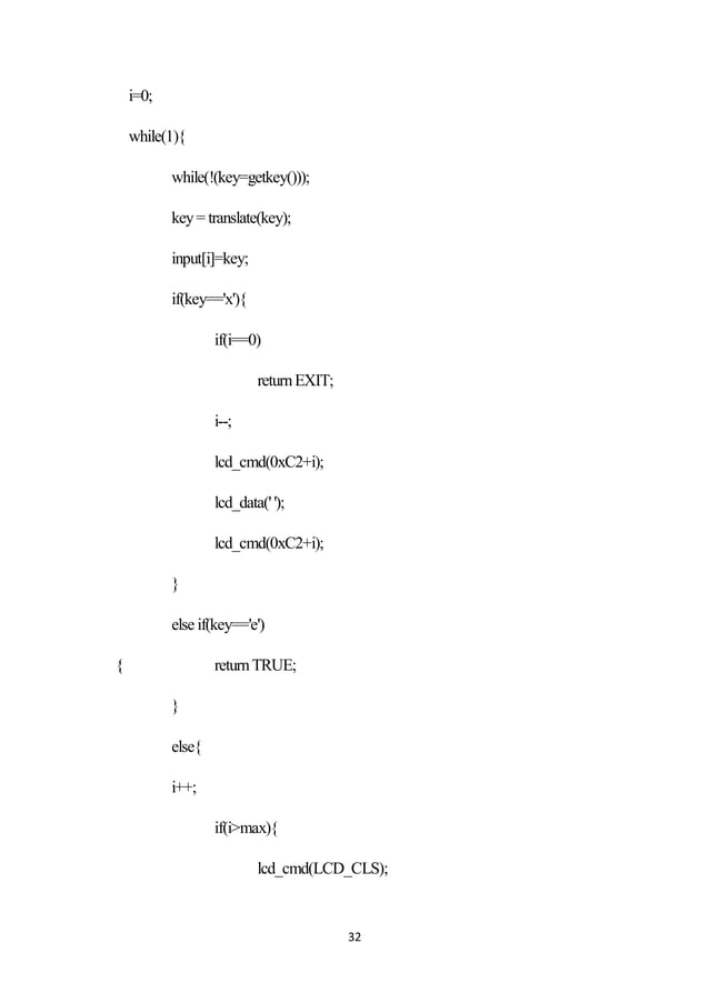 Microcontroller based digital code lock report 2 | PDF