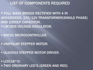 Microcontroller based four step linear stroke positioning system | PPTX | Computer Peripherals ...