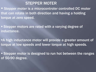 Microcontroller based four step linear stroke positioning system | PPTX ...