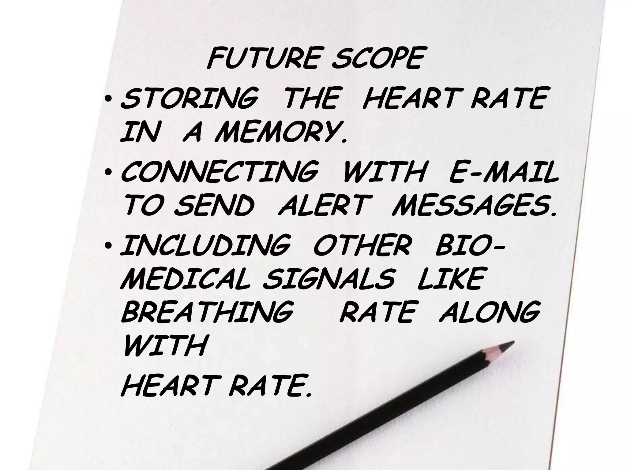Microcontroller based heart rate meter | PPTX