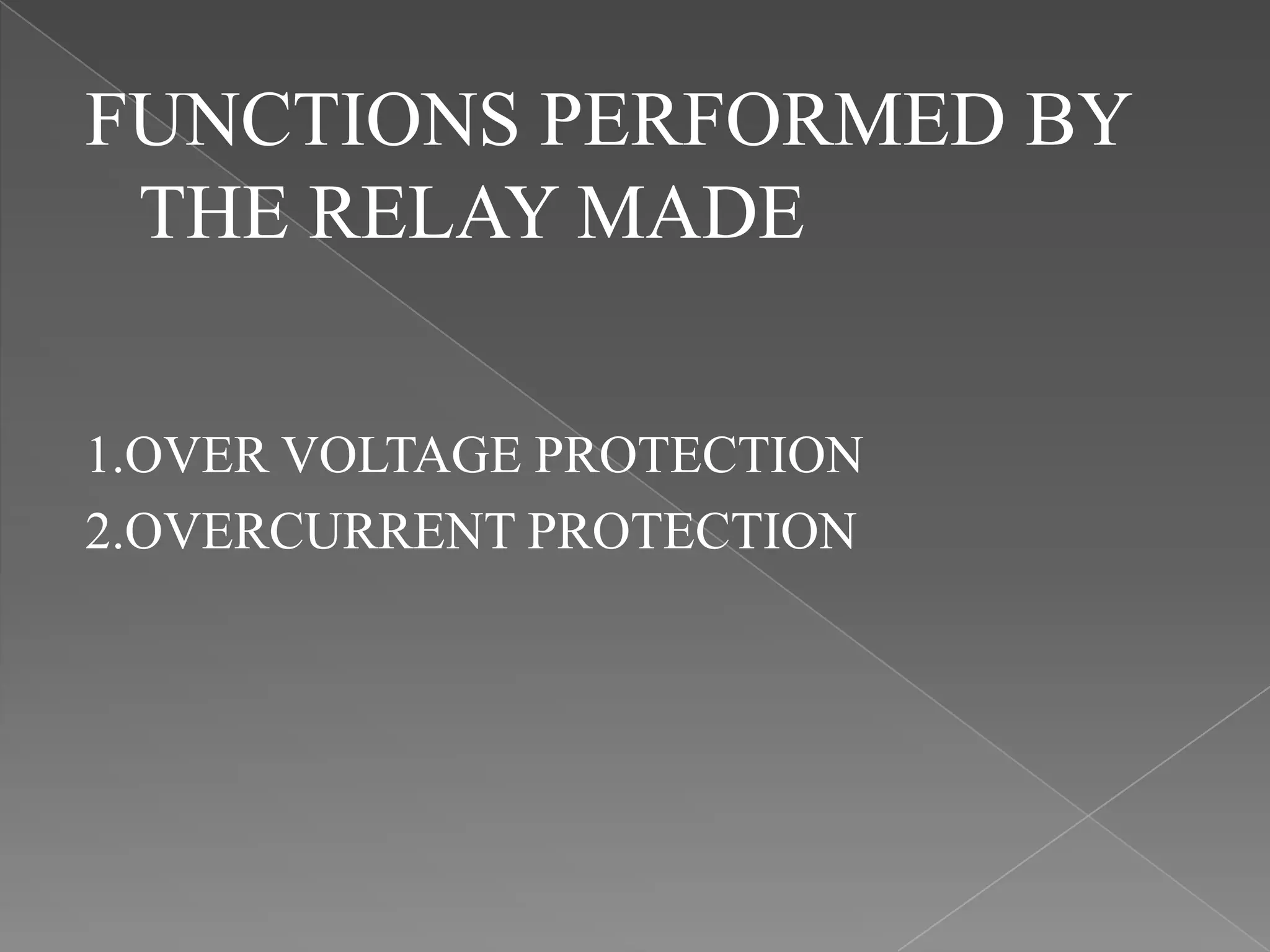 Microcontroller based multifunction_relay | PPT
