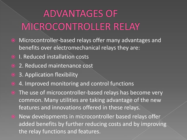 Microcontroller based multifunction_relay | PPT