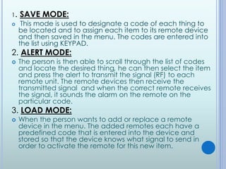 Microcontroller based remote locator | PPTX