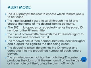 Microcontroller based remote locator | PPTX