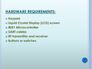 Microcontroller based remote locator | PPTX