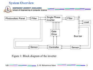 Microcontroller based sinusoidal pwm inverter for photovoltaic application | PPTX