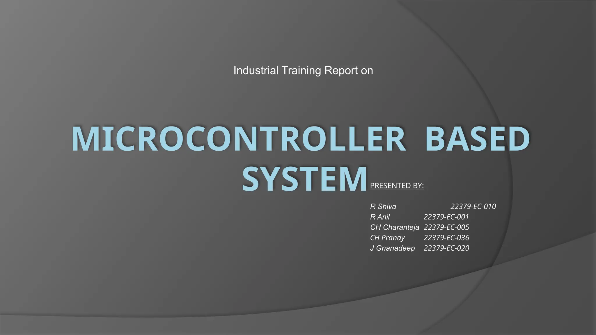 Microcontroller based system Babc.pptx