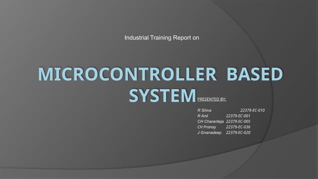 Microcontroller based system Babc.pptx