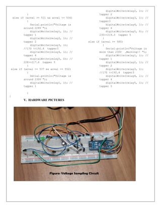 Microcontroller based voltage stabilizer | PDF