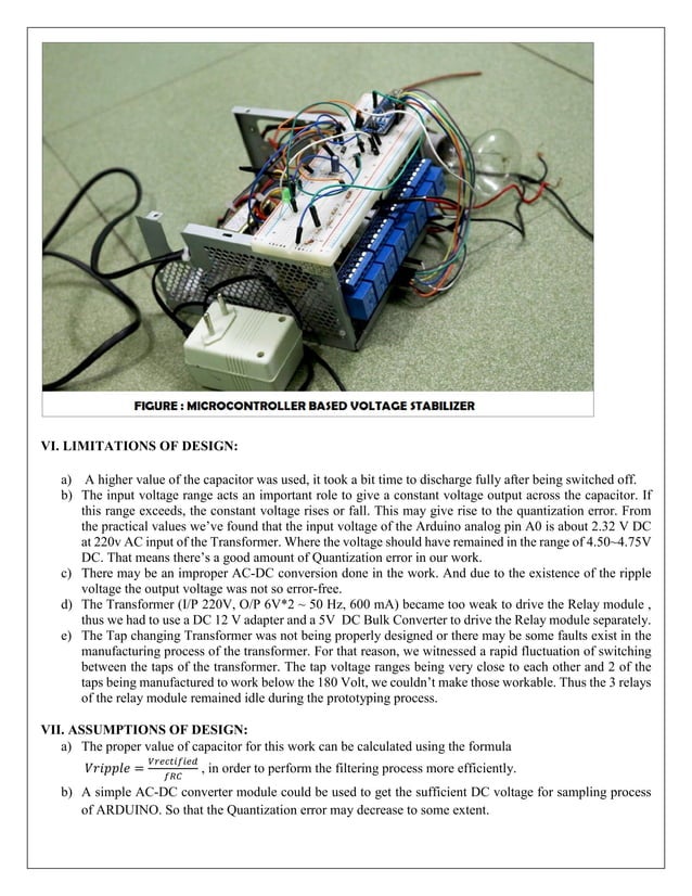 Microcontroller based voltage stabilizer | PDF
