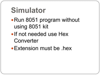 Microcontroller directives | PPTX