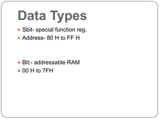 Microcontroller directives | PPTX