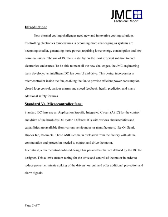JMC Micro-Control White Paper | DOC | Technology & Computing
