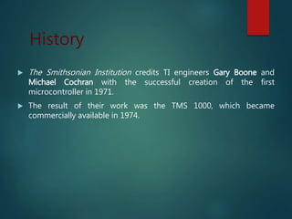 Microcontroller in automobile and applications | PPTX