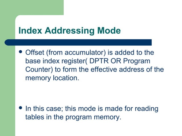 Microcontroller Instruction Set Ppt Data Storage And Warehousing