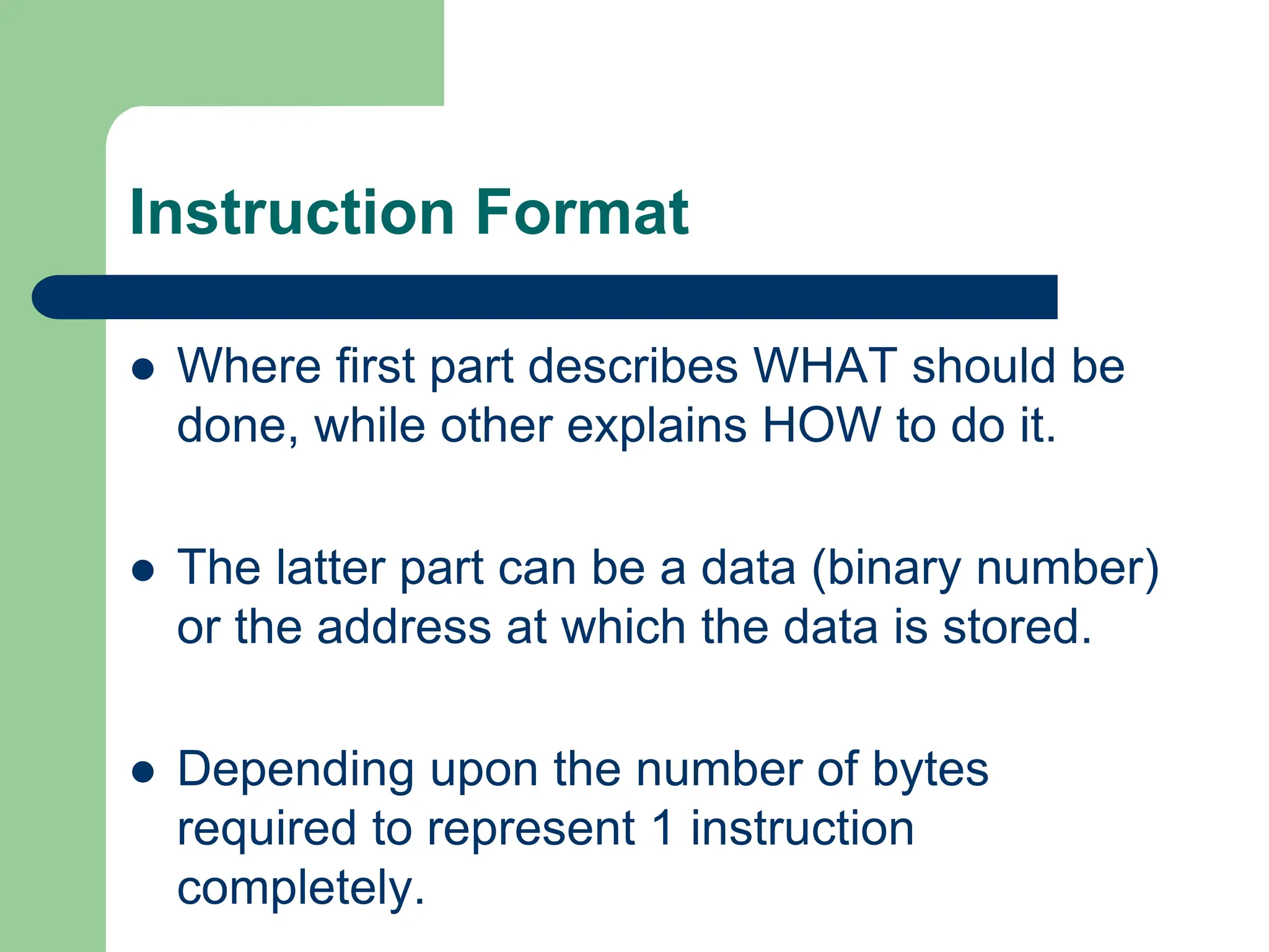 microcontroller_instruction_set for ENGINEERING STUDENTS | PPT