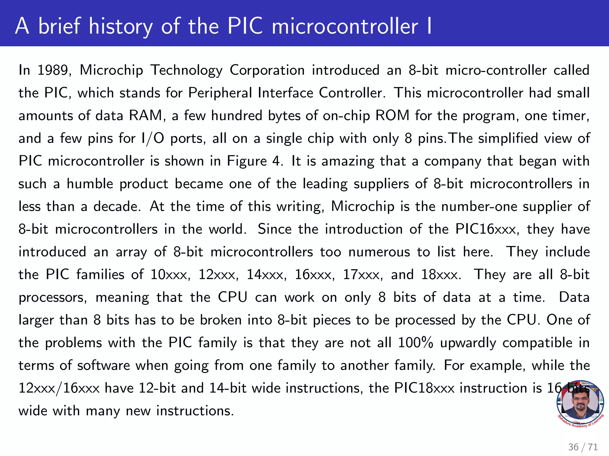 Microcontroller pic 16f877 architecture and basics | PDF