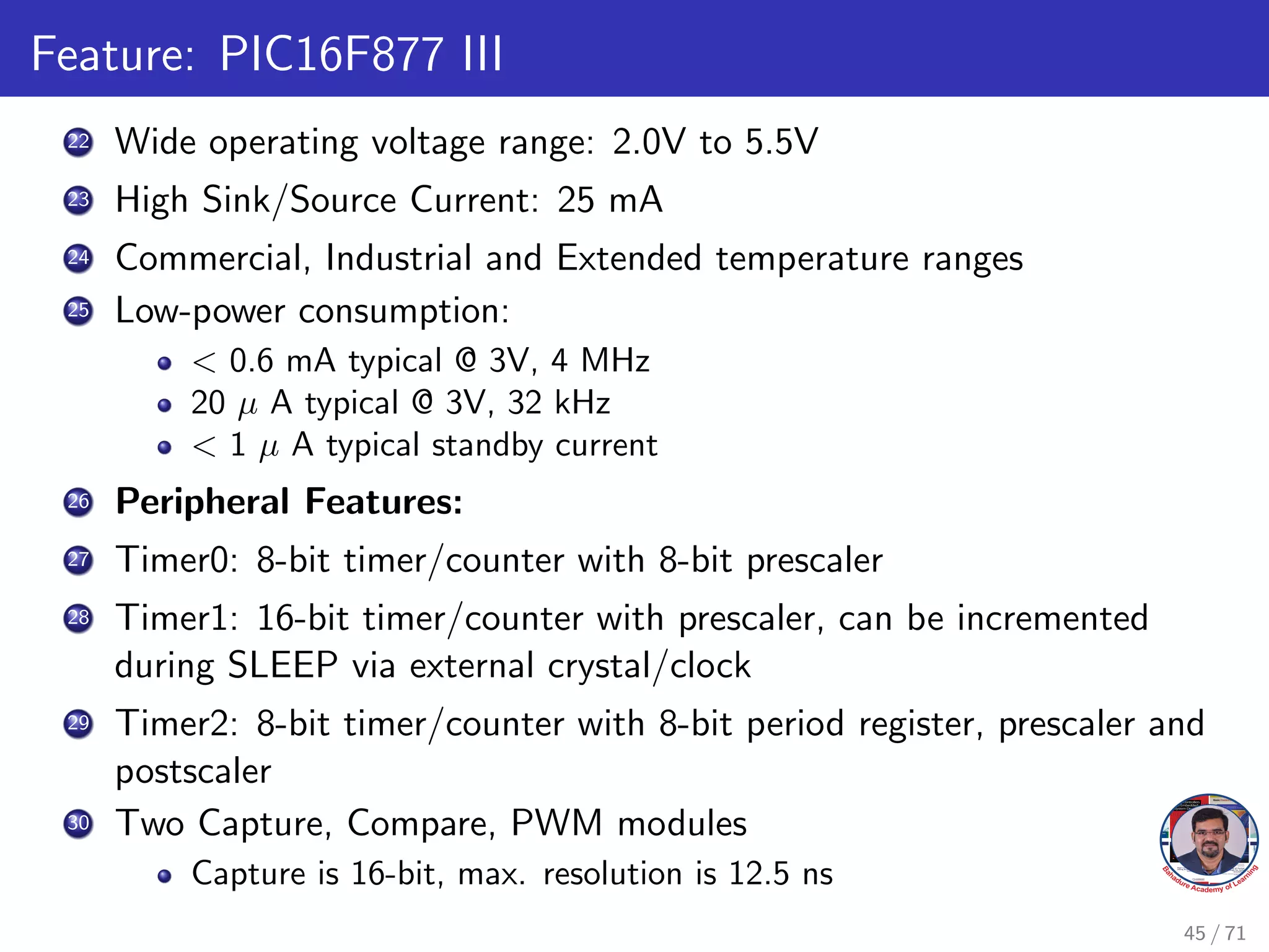 Microcontroller pic 16f877 architecture and basics | PDF
