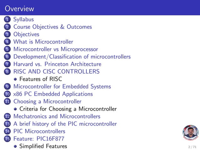 Microcontroller pic 16f877 architecture and basics | PDF