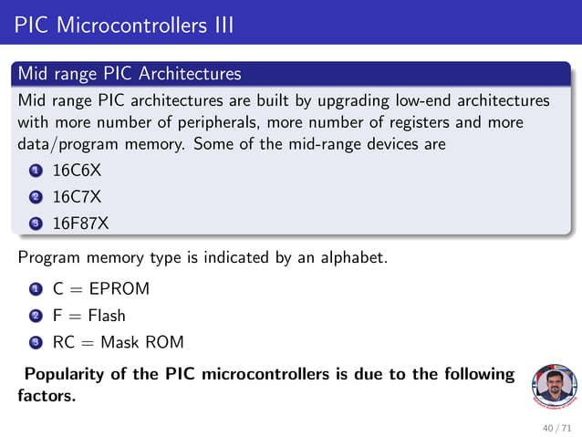 Microcontroller pic 16f877 architecture and basics | PDF
