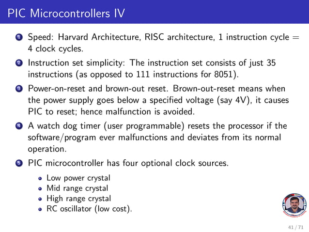 Microcontroller pic 16f877 architecture and basics | PDF
