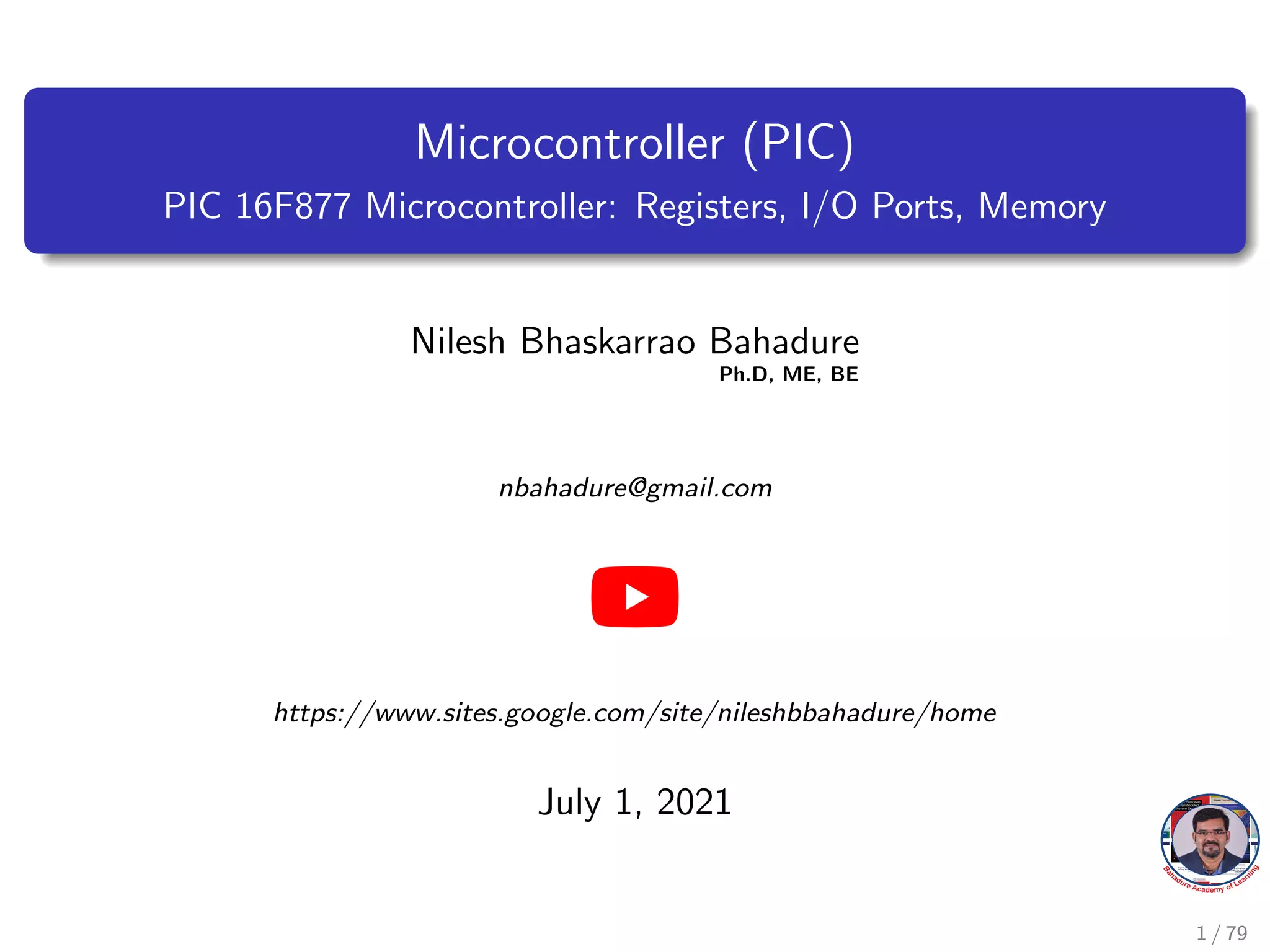 Microcontroller pic 16 f877 registers memory ports | PDF