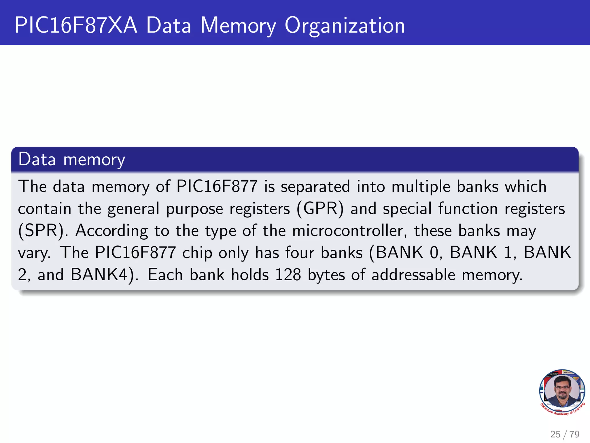 Microcontroller pic 16 f877 registers memory ports | PDF