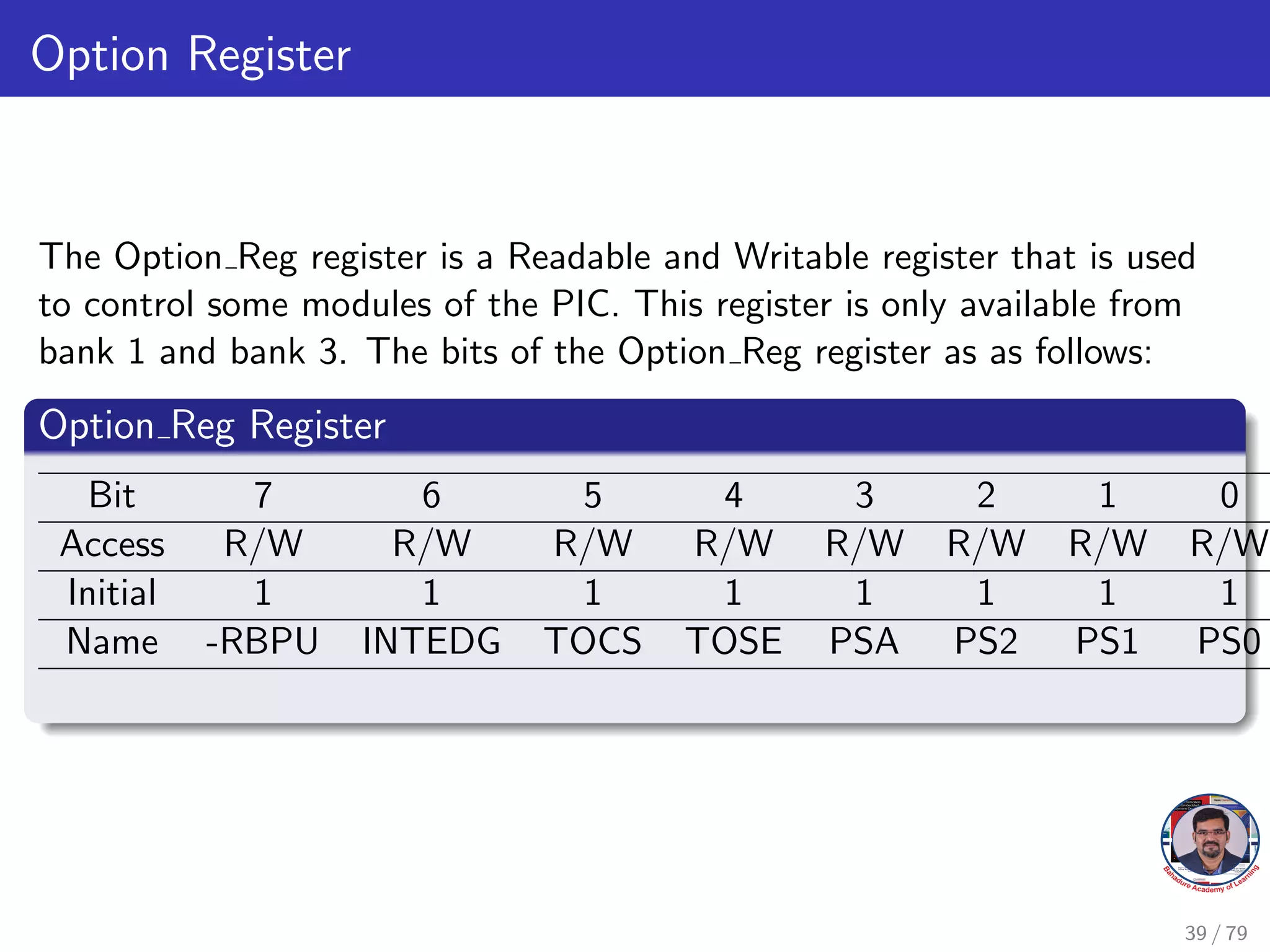 Microcontroller pic 16 f877 registers memory ports | PDF
