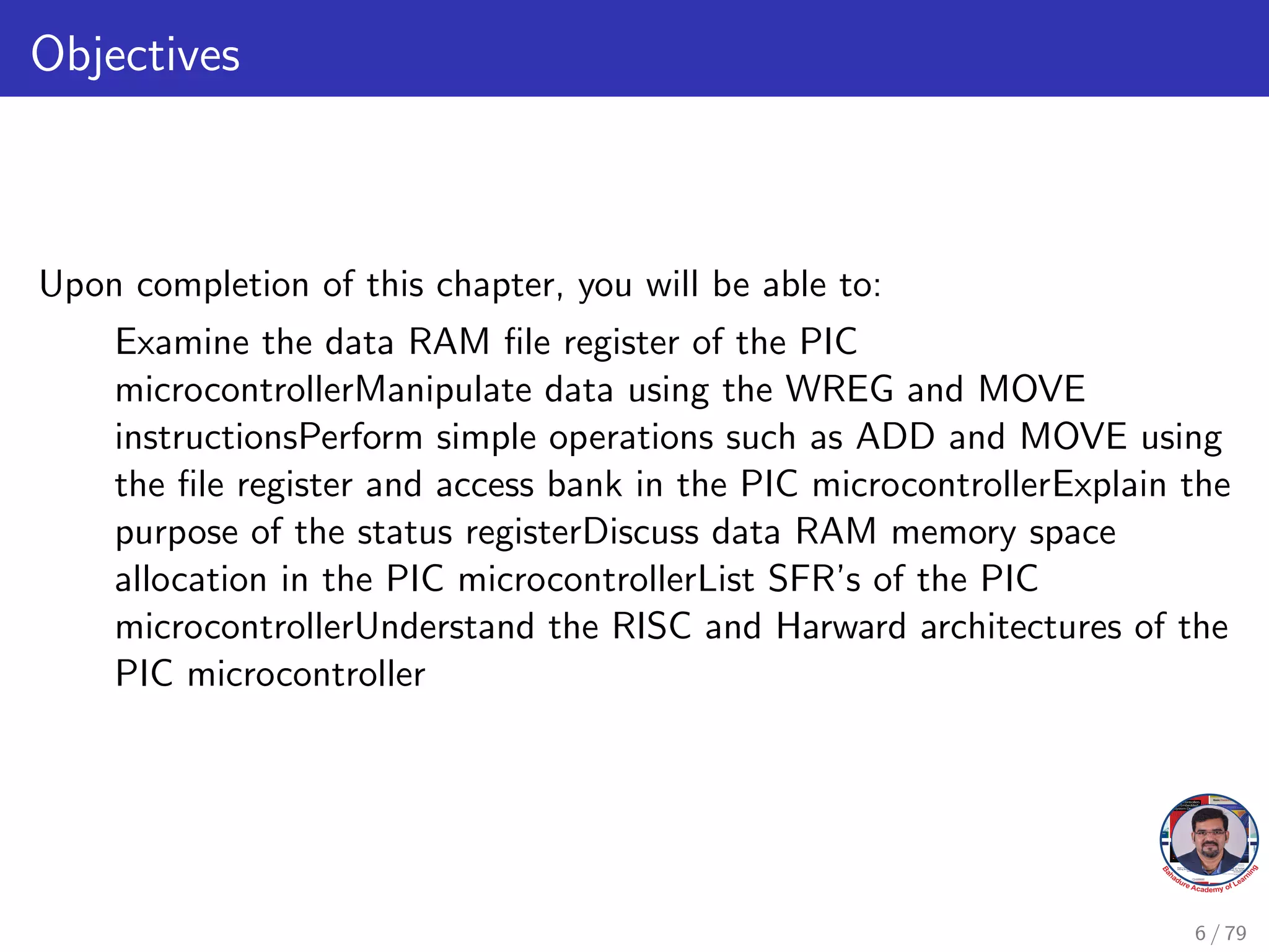 Microcontroller pic 16 f877 registers memory ports | PDF