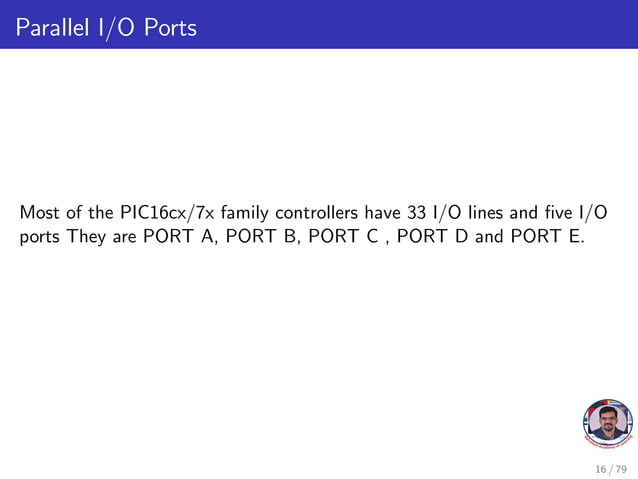 Microcontroller pic 16 f877 registers memory ports | PDF