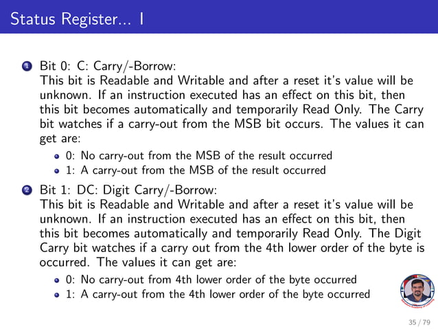 Microcontroller pic 16 f877 registers memory ports | PDF