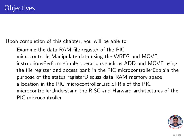Microcontroller pic 16 f877 registers memory ports | PDF