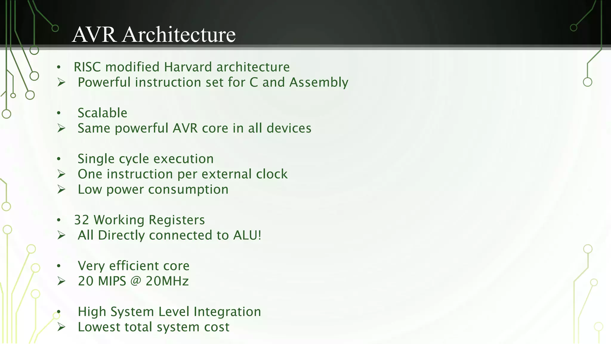Introduction to AVR Microcontroller | PPTX