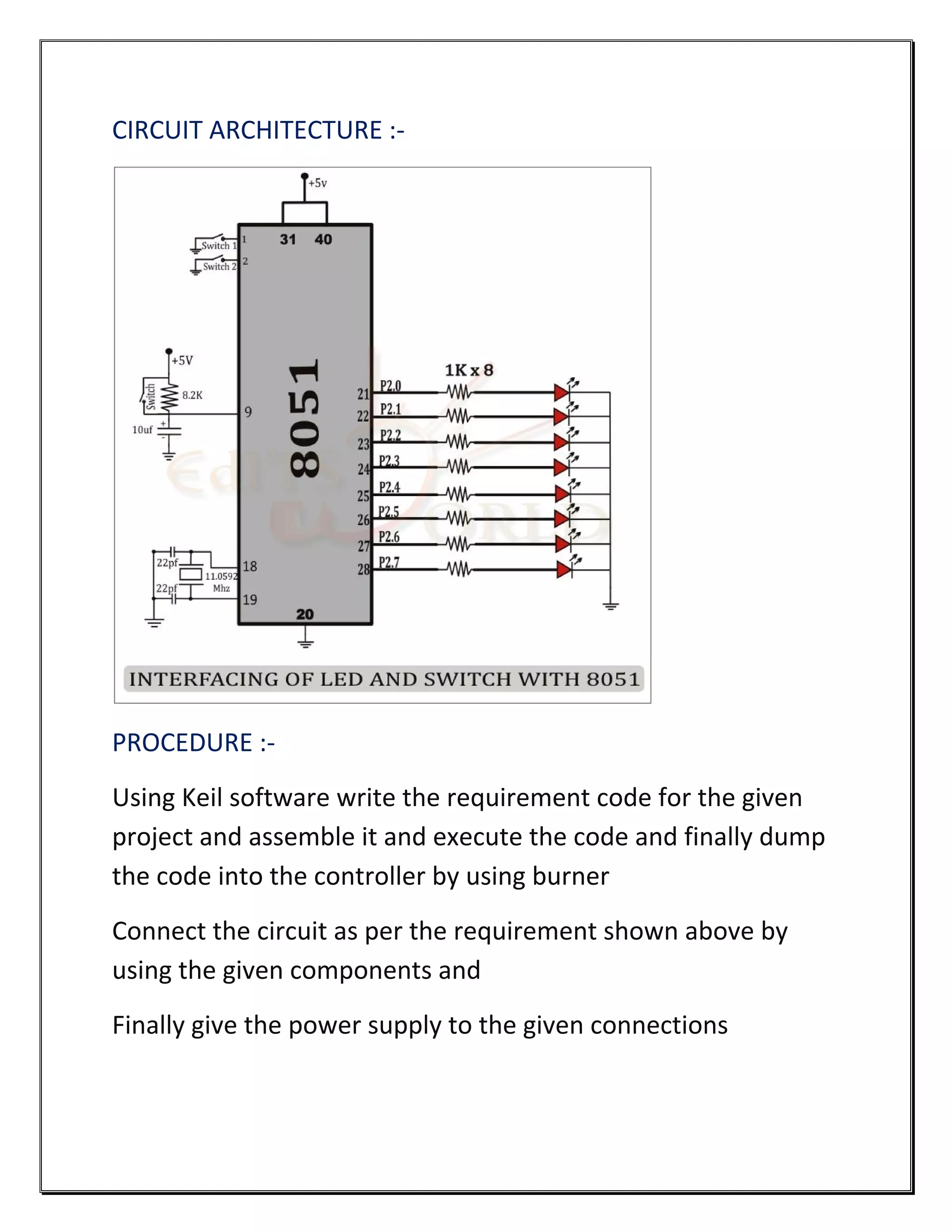 Microcontroller project | PDF
