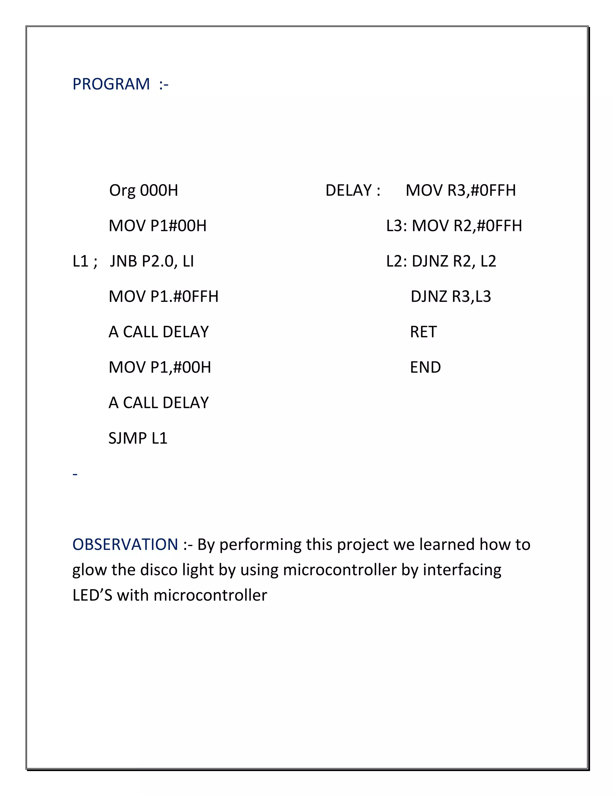 Microcontroller project | PDF